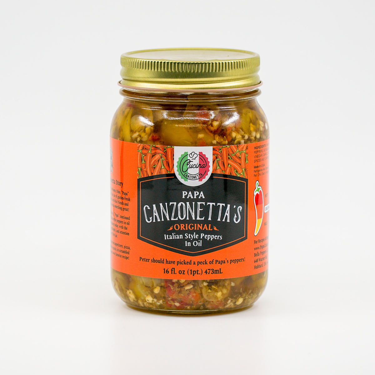 Original Italian Style Peppers in Oil – Papa Canzonetta's